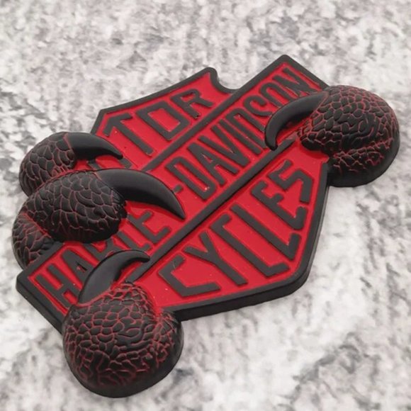 Harley-Davidson | Accessories | Black Red 3x2 Harleydavidson Bar Shield ...